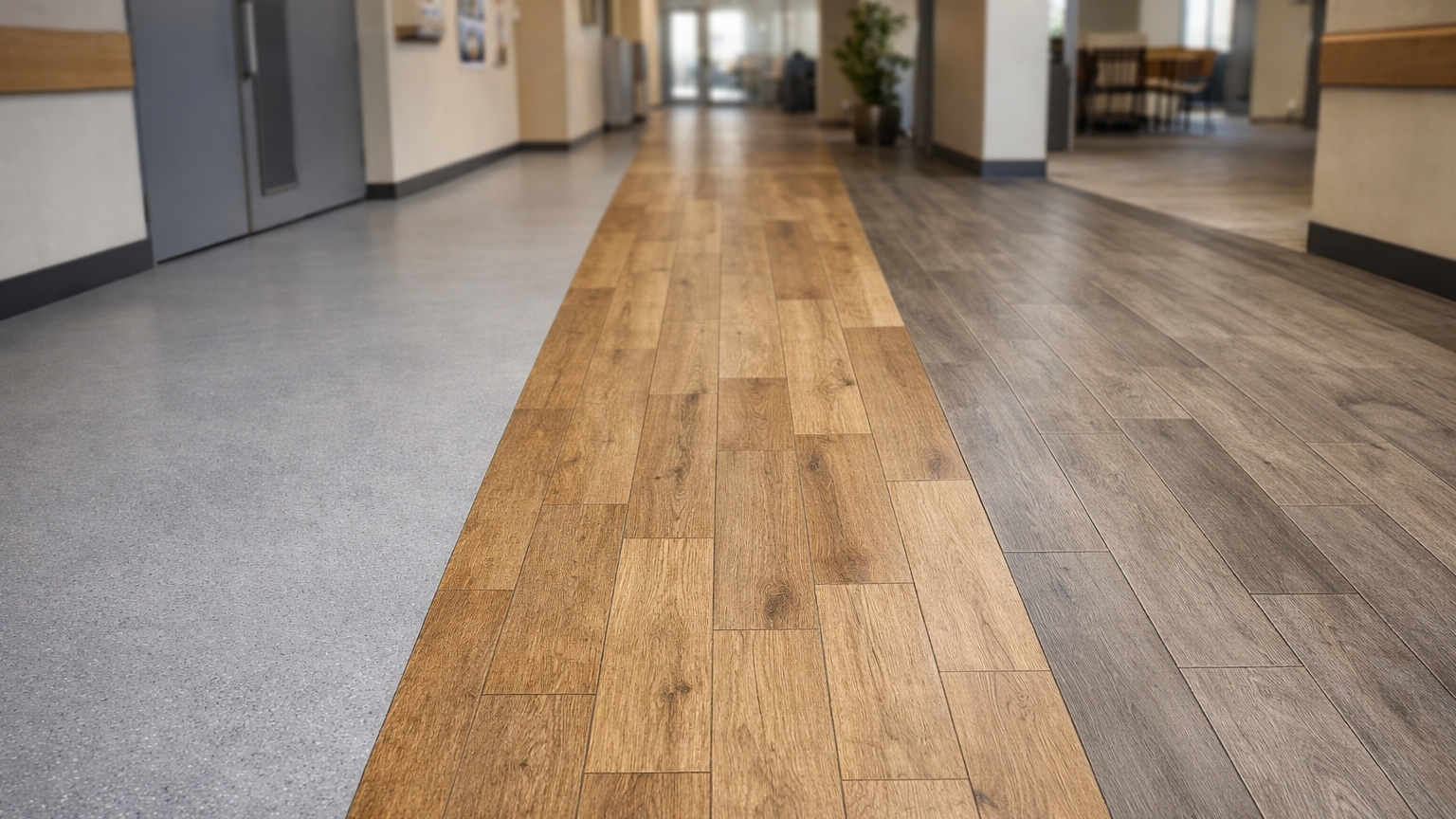 Zátěžové PVC vs. vinyl, SPC a LVT – srovnání podlah pro komerční ...
