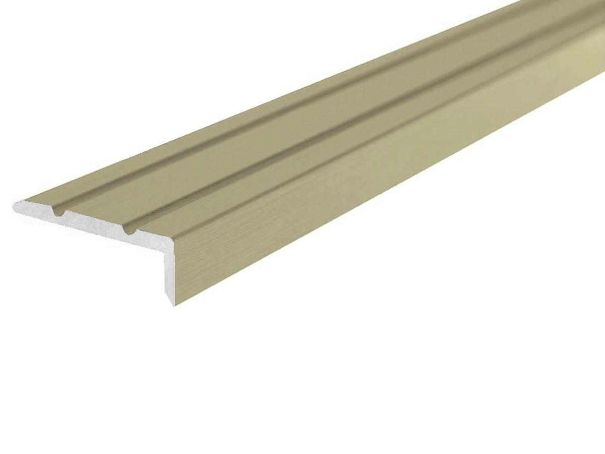 Schodová lišta samolepící Profilteam 25*10*2700 Šampaň E02 | Supellex