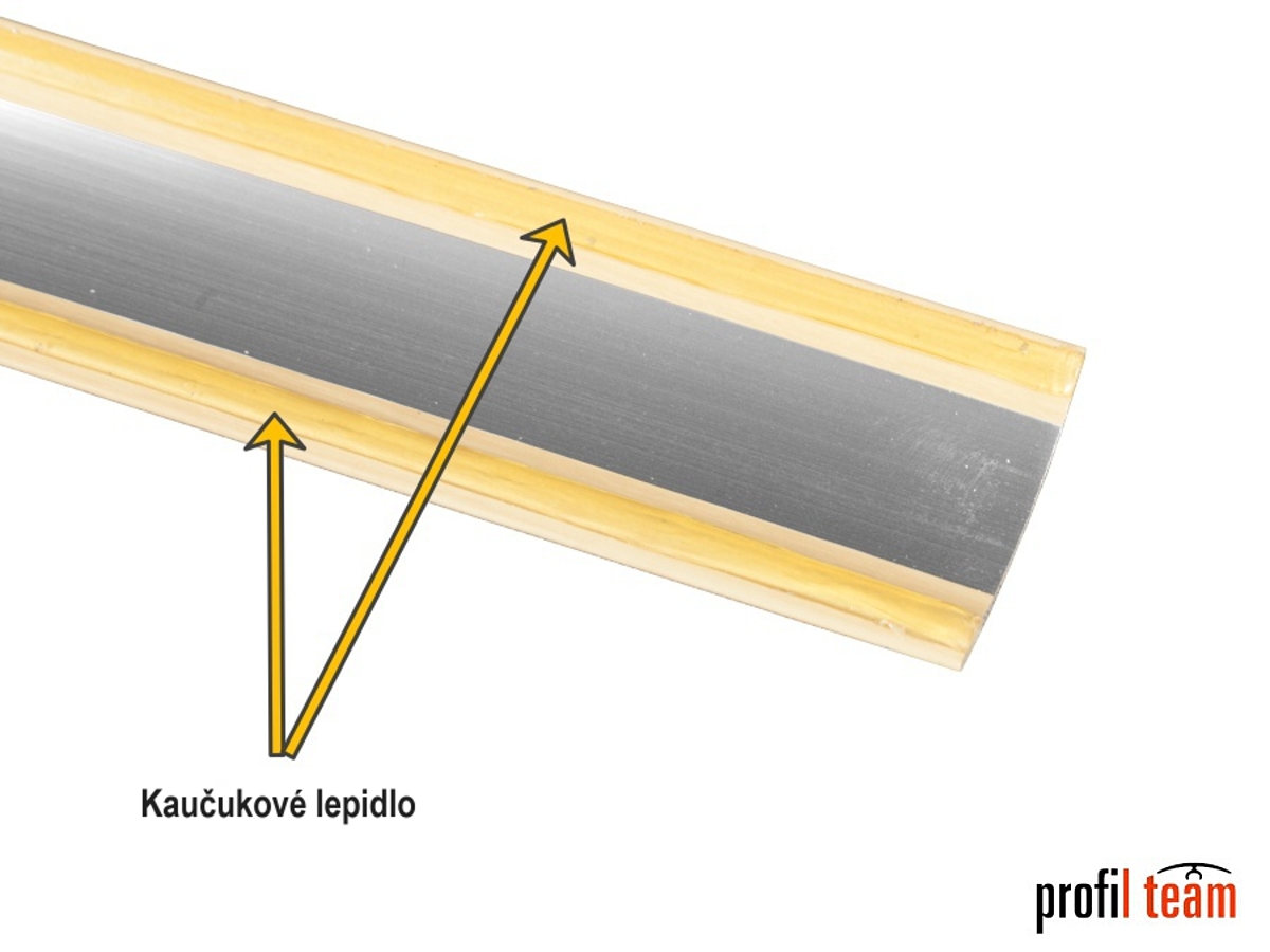 Přechodová lišta samolepící vyrovnávací Profilteam 61*1000 Dub E09 | Supellex