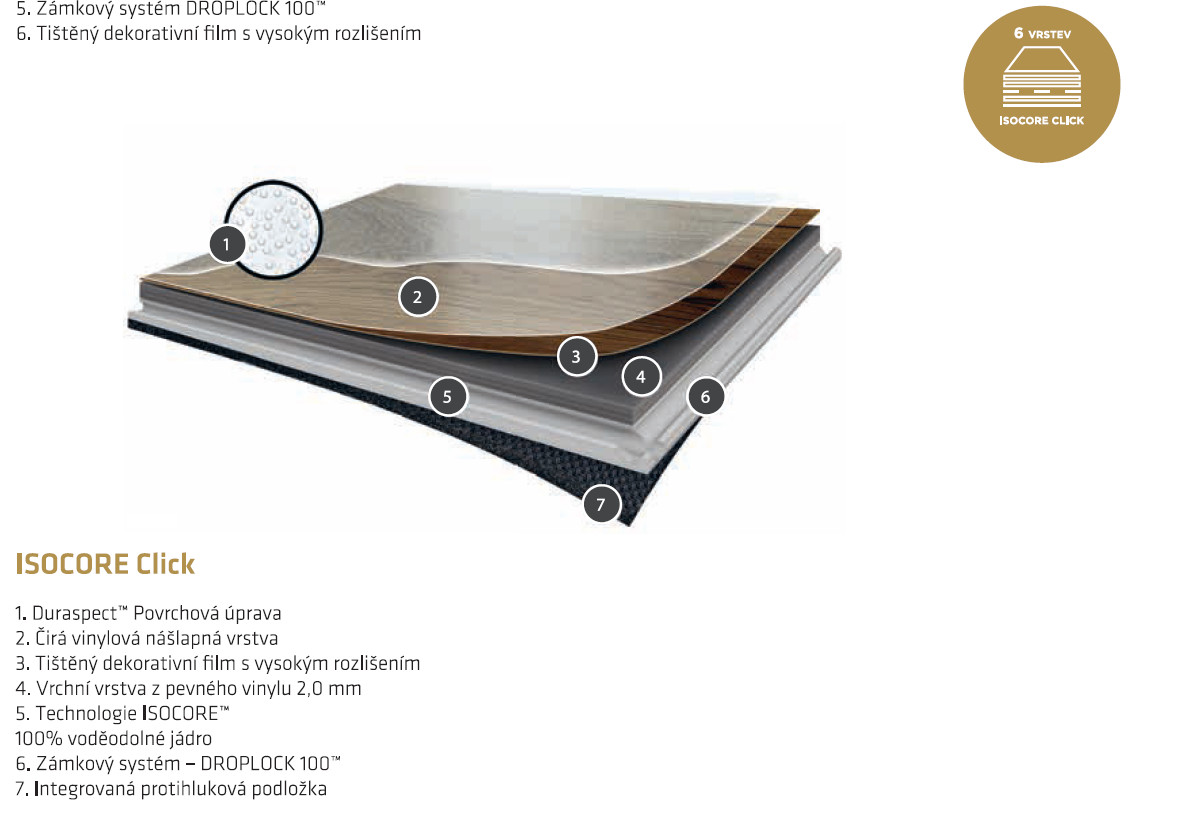 Vinylový dílec ISOCORE plovoucí Aspecta SOLID PRO 0,55 Magna | Supellex